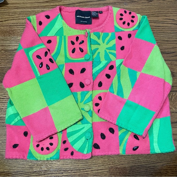 Michael Simon | Sweaters | Vintage Michael Simon Watermelon ...